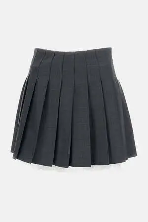SELF-PORTRAIT Pleated Mini Skirt - Multicolor