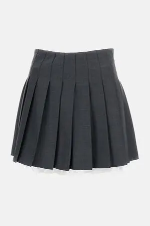 SELF-PORTRAIT Pleated Mini Skirt - Multicolor