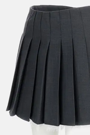 SELF-PORTRAIT Pleated Mini Skirt - Multicolor