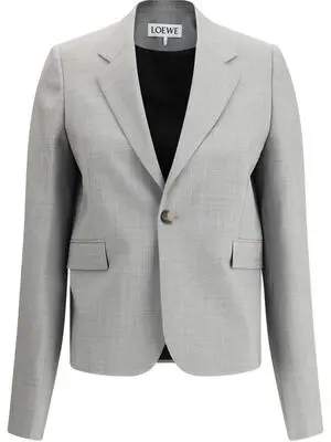 Loewe Wool Single-breasted Jacket - Multicolor