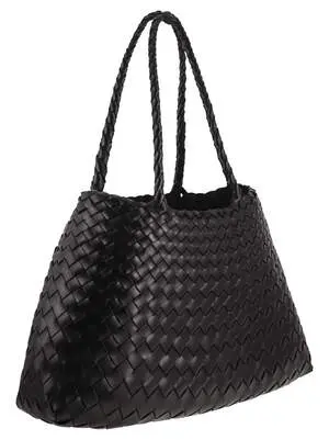 Dragon Diffusion Santa Croce Woven Leather Bag - Black