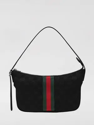 Gucci Lunetta Gg Cotton Blend Bag - Black