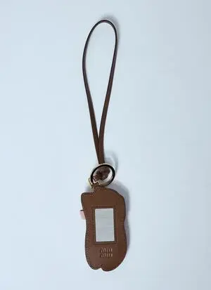 Miu Miu Miu Ballet Leather Keychain
