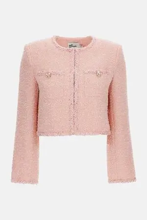 SELF-PORTRAIT Bouclé Jacket - Multicolor
