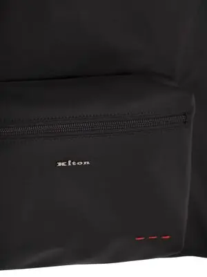 Kiton Technical Nylon And Calfskin Backpack