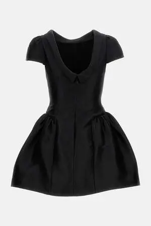 SELF-PORTRAIT Taffeta Collared Mini Dress