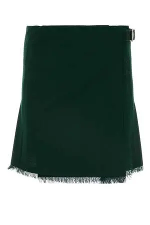 Burberry Virgin Wool Mini Skirt - Multicolor