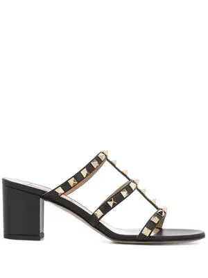 Valentino Garavani Rockstud Leather Sandals - Multicolor