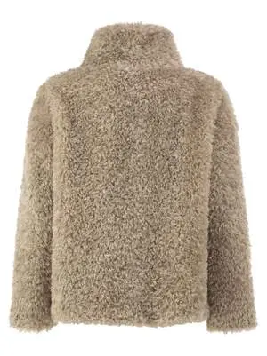 Herno Teddy Shearling-effect Jacket - Cream