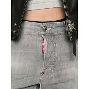 Dsquared2 Grey Denim Slim-fit Jeans