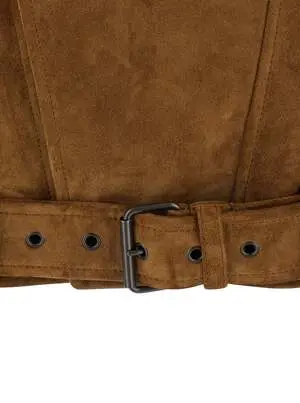 Saint Laurent Suede Jacket - Multicolor