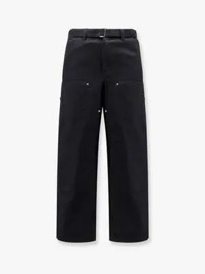 SACAI X CARHARTT WIP Trousers With Logo Patch - Black