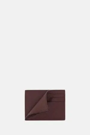 Thom Browne Single Card Holder Soft Pebble Grain Leather - Multicolor