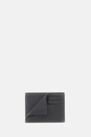 Thom Browne Single Card Holder Soft Pebble Grain Leather