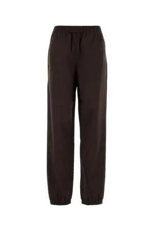 Miu Miu Chocolate Twill Joggers - Brown