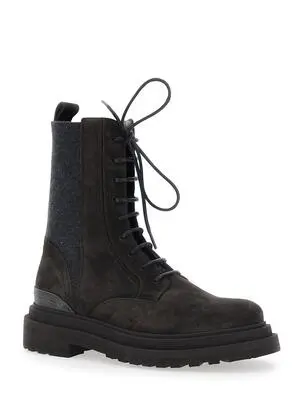 Brunello Cucinelli Suede Ankle Boots - Multicolor