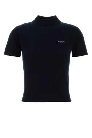 Miu Miu Midnight Cashmere Sweater - Blue