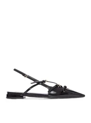 Miu Miu Suede Slingback Ballerinas - Black