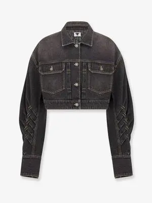 Dior Denim Jacket With Bustier Detail - Multicolor