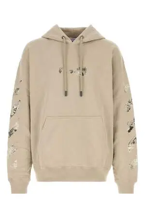Off-White Sand Cotton Sweatshirt - Brown
