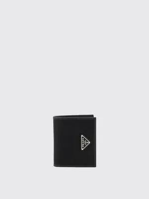 Prada Re-nylon Wallet With Triangle Logo - Black