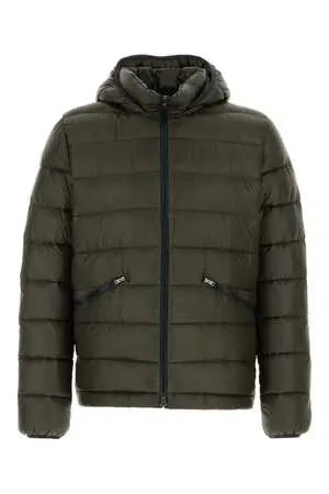 Herno Olive Nylon Down Jacket - Green