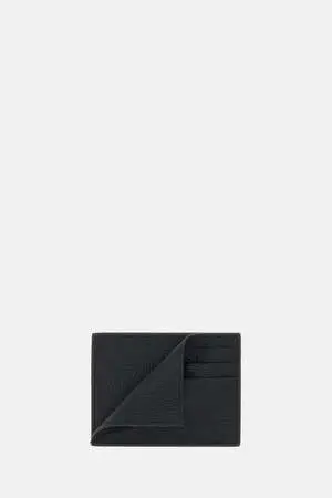 Thom Browne Single Card Holder Soft Pebble Grain Leather