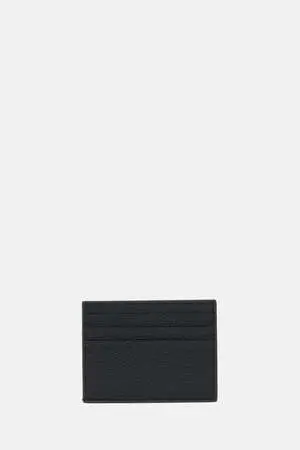 Thom Browne Single Card Holder Soft Pebble Grain Leather - Multicolor