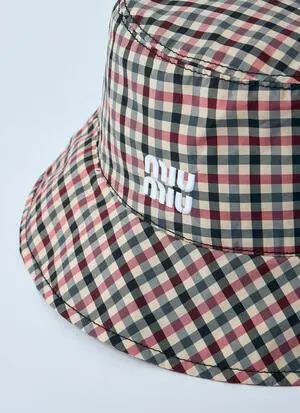 Miu Miu Vichy Bucket Hat