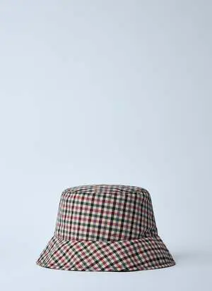 Miu Miu Vichy Bucket Hat - Brown