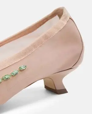 Simone Rocha Mesh Ballerina Heel - Multicolor