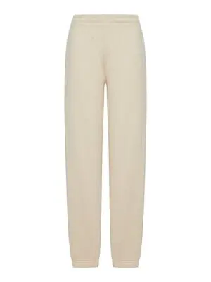 Burberry Cotton Jogging Trousers With Check Applique - Multicolor