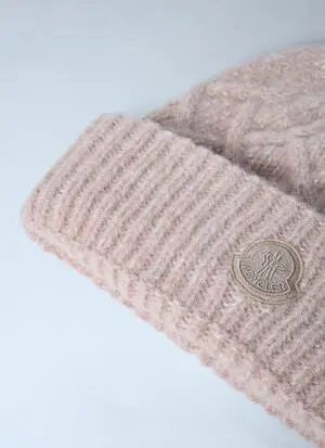 Moncler Logo Motif Beanie Hat