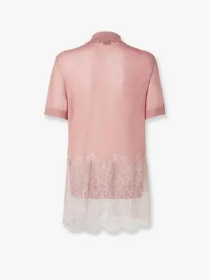 Fendi Cashmere And Silk Polo Shirt - Multicolor
