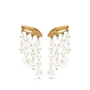 Cult Gaia Faux-pearl Drop Earrings - Gold