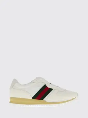 Gucci Calf Skin And Polyamide Sneakers - White