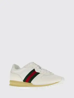 Gucci Calf Skin And Polyamide Sneakers - White
