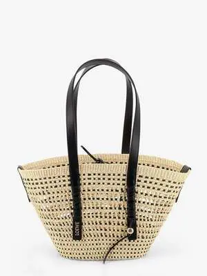Loewe Paula's Ibiza -braid Raffia And Leather Shoulder Bag - Multicolor
