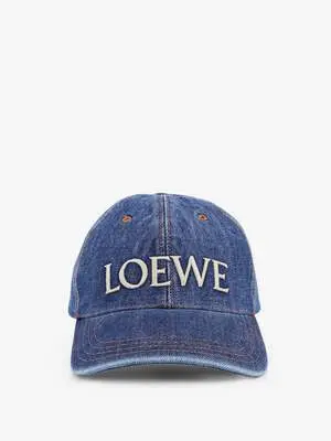Loewe Paula's Ibiza Blue Denim Hat - Multicolor