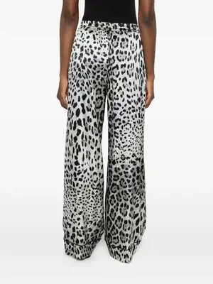 Dolce & Gabbana Leopard Print Palazzo Pants