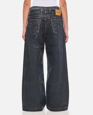 Attico Mat Coated Canvas Long Pants - Multicolor