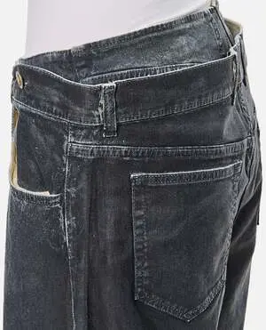 Attico Mat Coated Canvas Long Pants - Multicolor