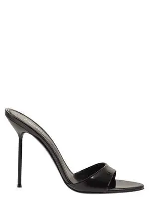 Paris Texas Patent Leather Mule Sandals - Black