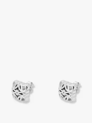 Loewe Anagram Bombe Sterling Earrings - Silver