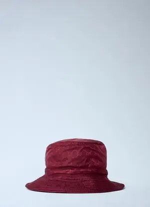 Gucci Logo Motif Bucket Hat - Red