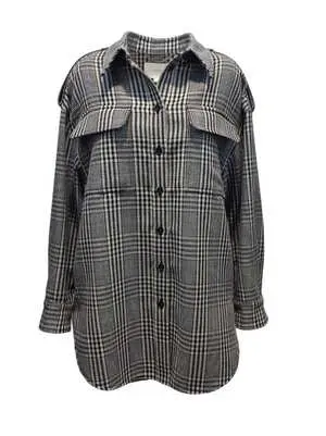 Stella McCartney Plaid Wool Shirt - Gray