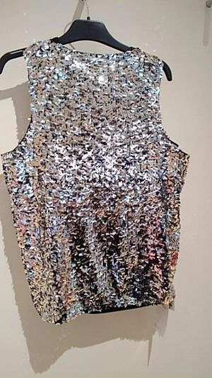 Junya Watanabe Sequin Tank Top - Multicolor