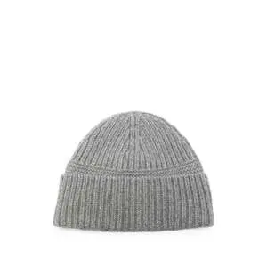 Miu Miu Cashmere And Virgin Wool Ribbed Beanie Hat