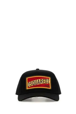 Dsquared2 Cotton Baseball Cap - Black