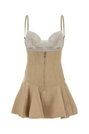 Dsquared2 Sand Denim Mini Dress
